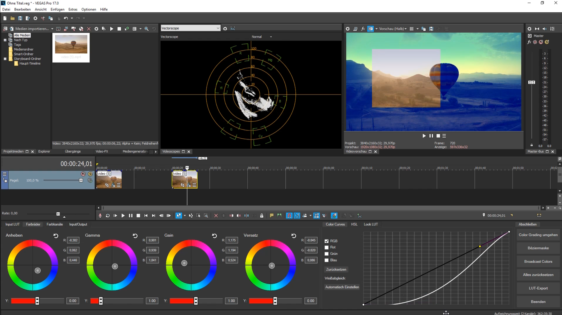 Video-Lernkurs MAGIX Vegas Pro - Aufbaukurs 3