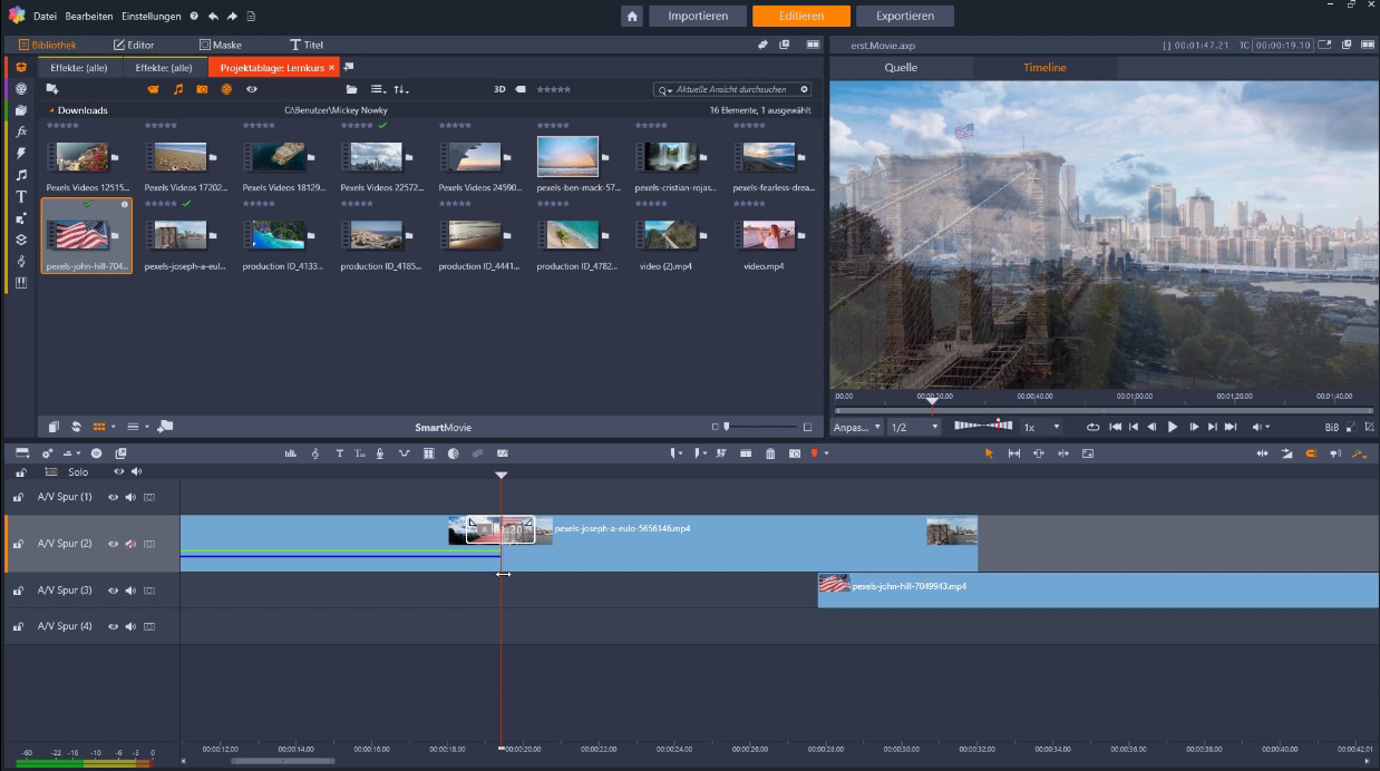 Video-Lernkurs Pinnacle Studio 26 - Volume 1