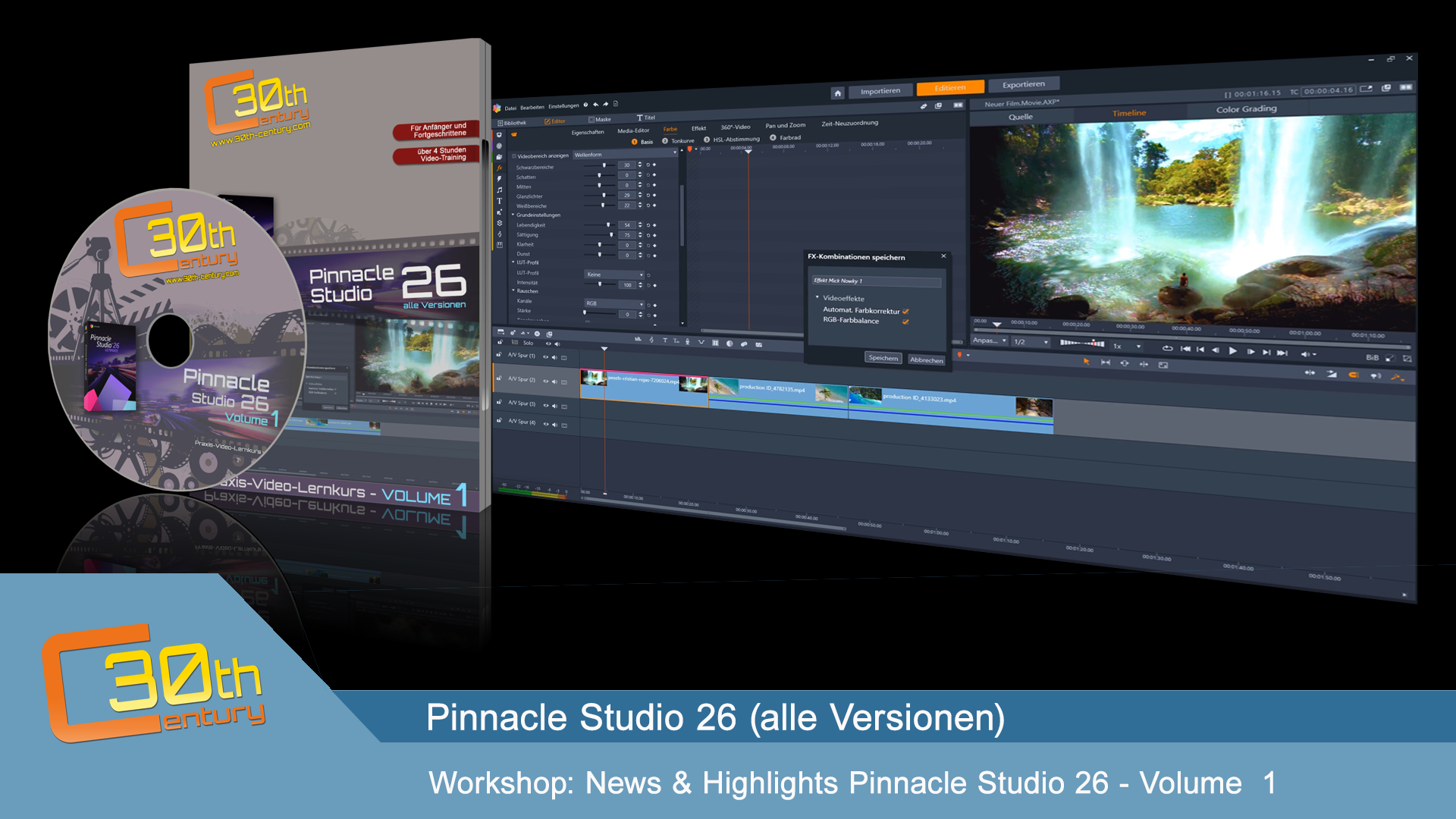 Video-Lernkurs Pinnacle Studio 26 - Volume 1