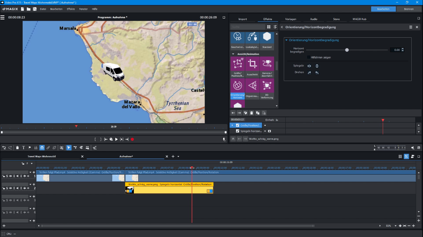 MAGIX Travel Maps in Action