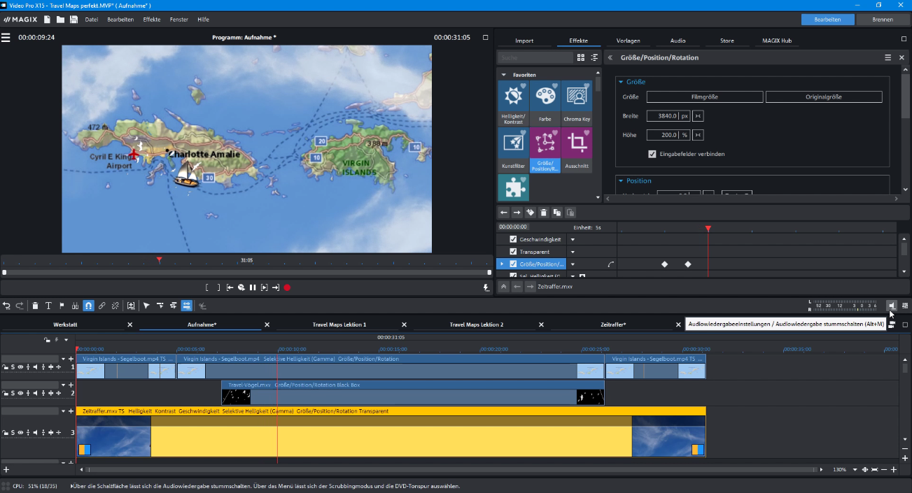 MAGIX Travel Maps in Action
