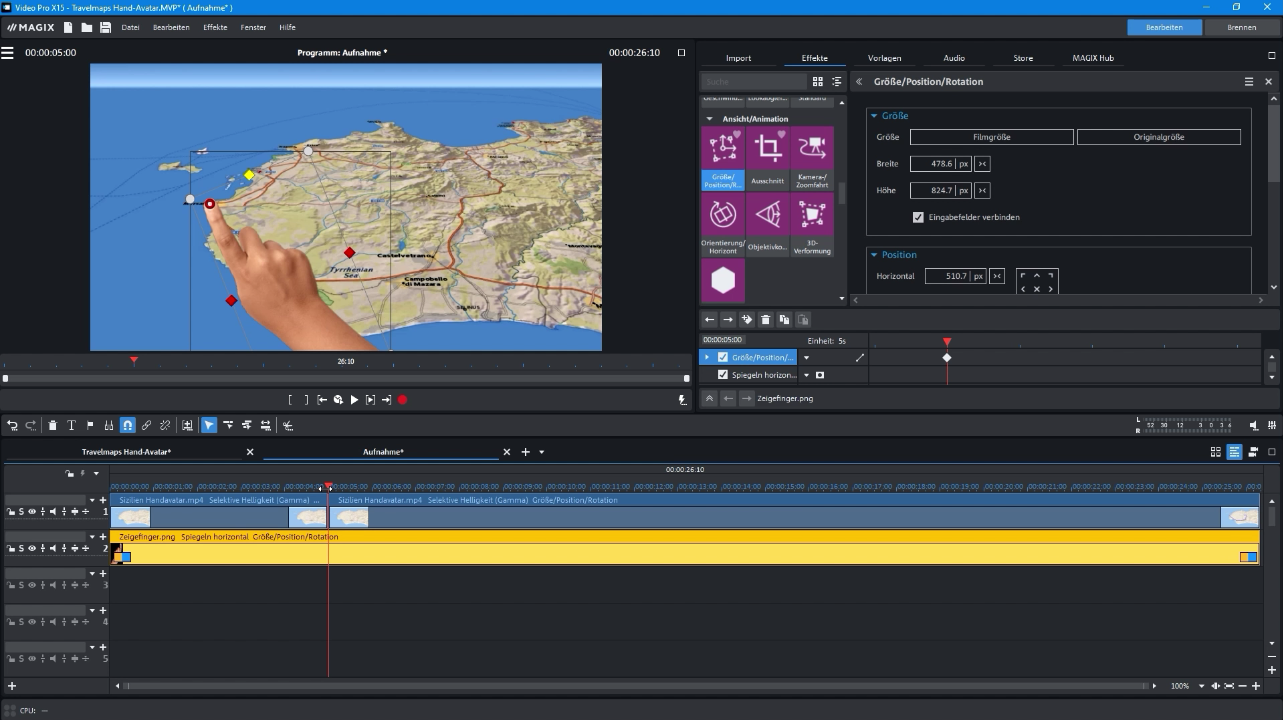 MAGIX Travel Maps in Action