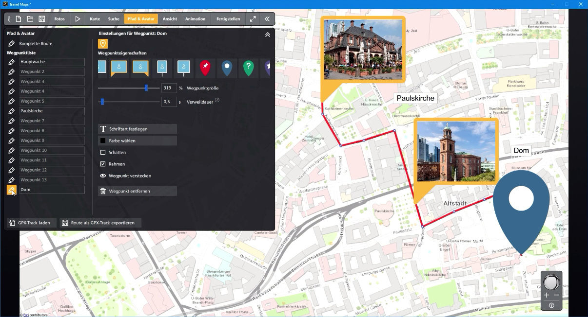 MAGIX Travel Maps in Action