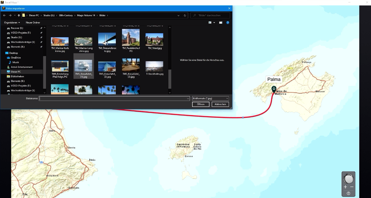 MAGIX Travel Maps in Action
