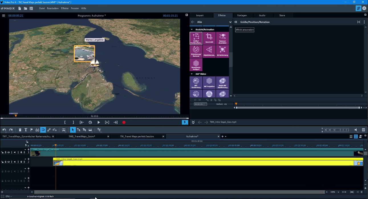 MAGIX Travel Maps in Action