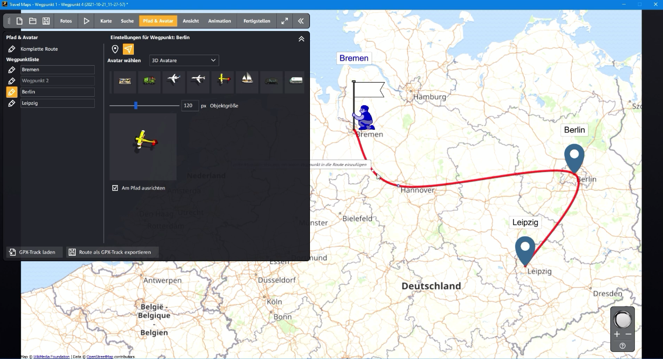 MAGIX Travel Maps in Action